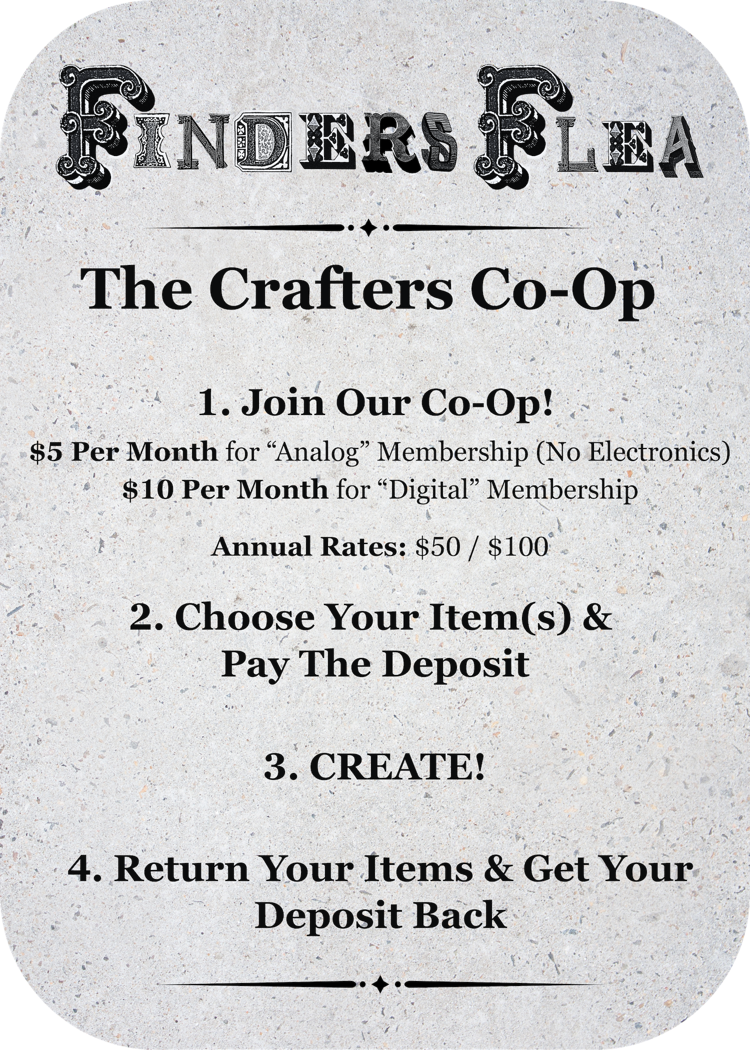 The Crafters Co-Op – Finder's Flea